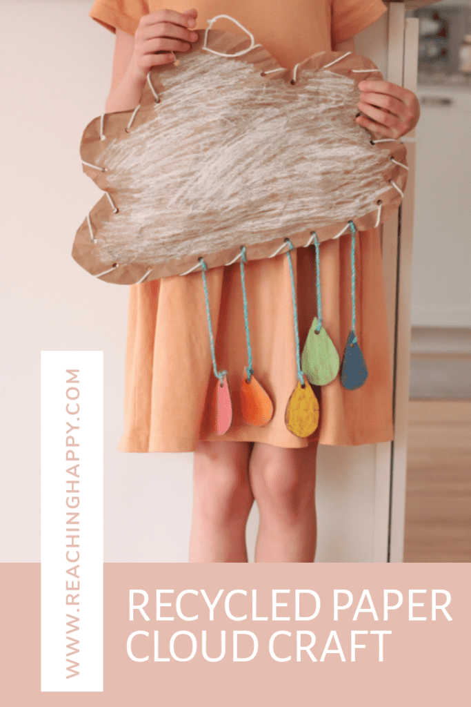 Easy Paper Cloud Craft | Reaching Happy