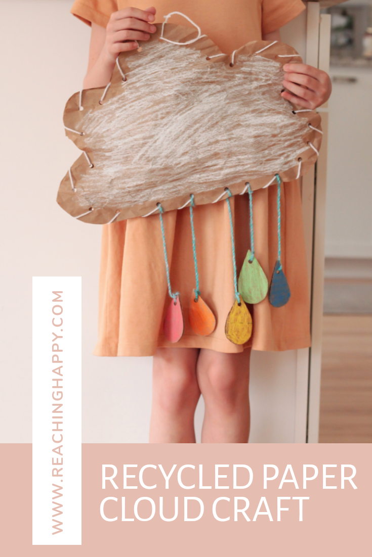 Easy Paper Cloud Craft | Reaching Happy