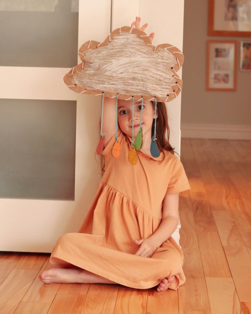 Easy Paper Cloud Craft | Reaching Happy