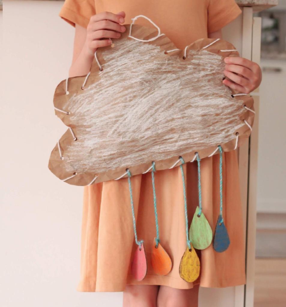 Easy Paper Cloud Craft | Reaching Happy