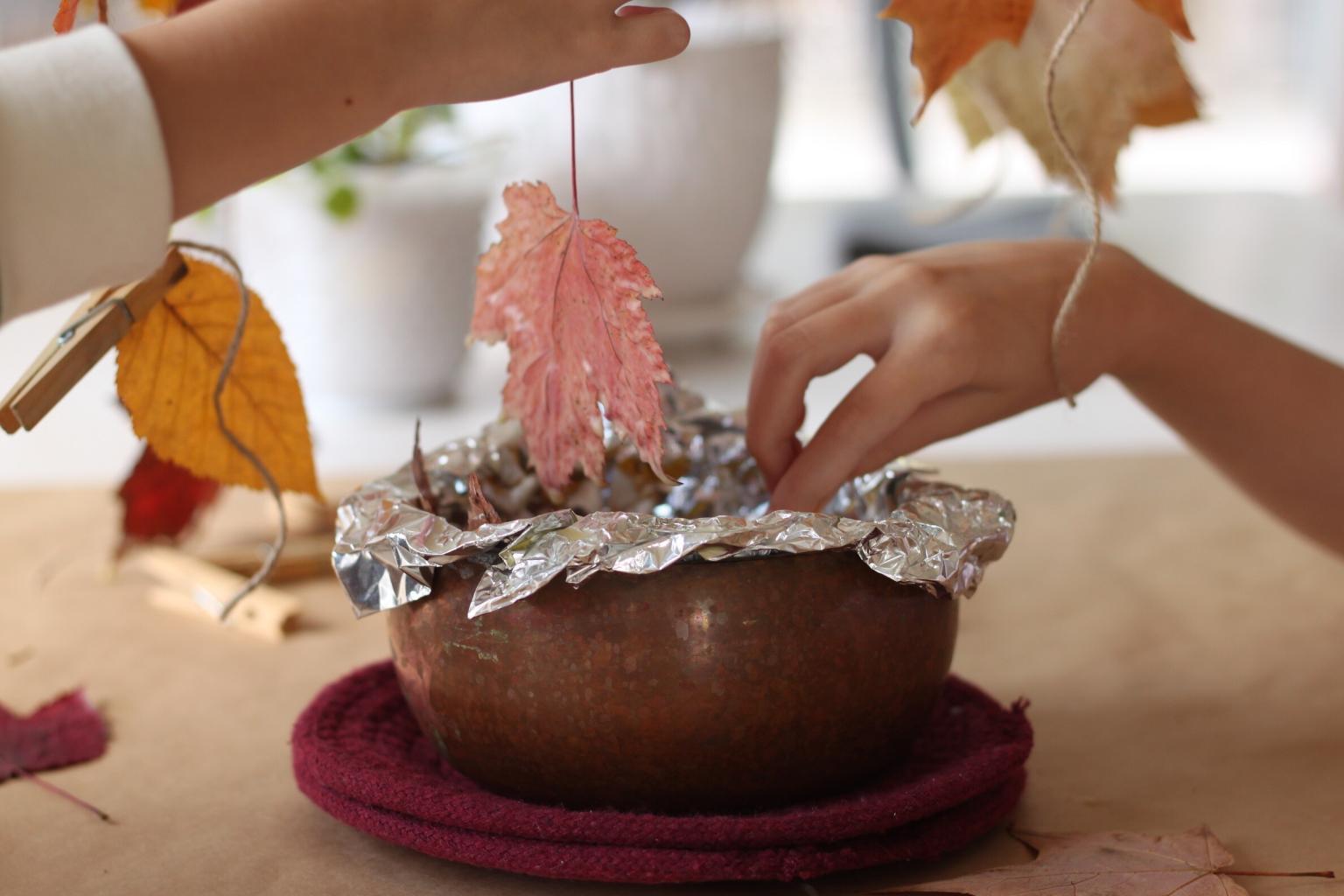 Easy Beeswax Dipped Leaves | Reaching Happy