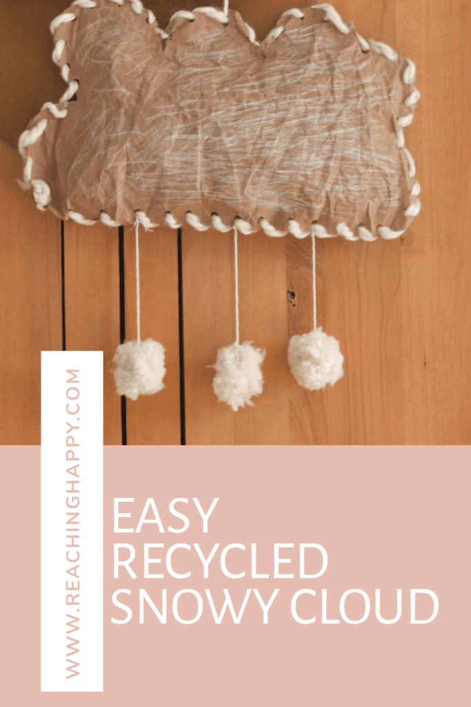 Easy Paper Snow Cloud Craft | Reaching Happy
