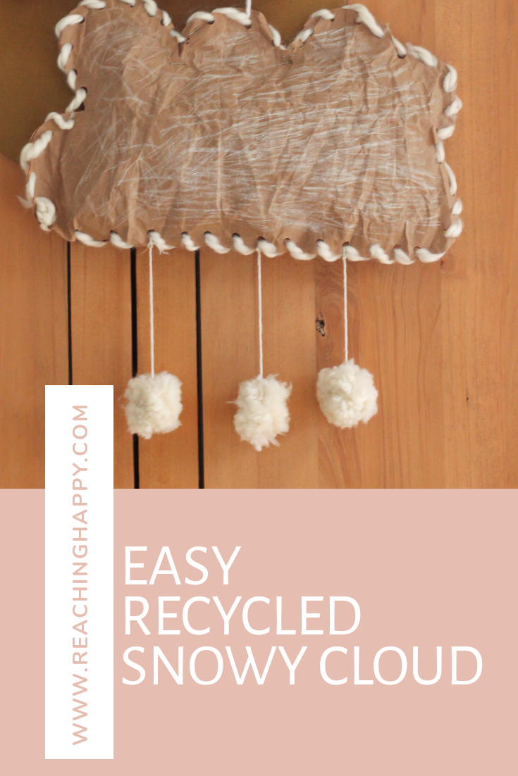 Easy Paper Snow Cloud Craft | Reaching Happy