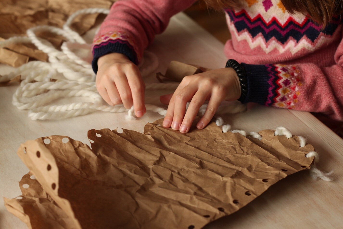 Easy Paper Snow Cloud Craft | Reaching Happy