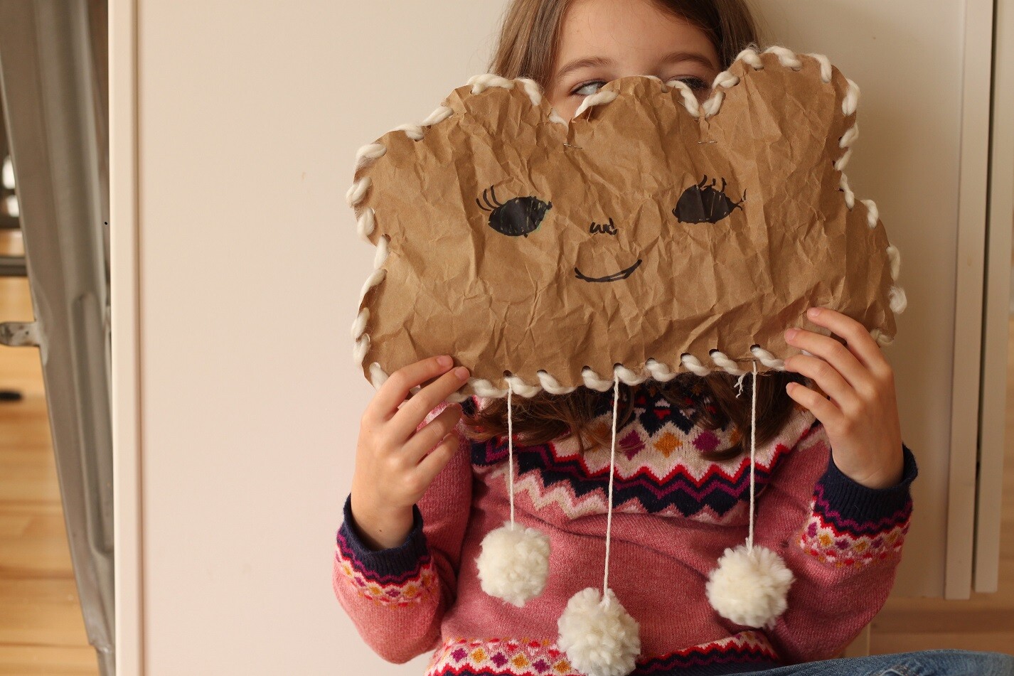 Easy Paper Snow Cloud Craft | Reaching Happy