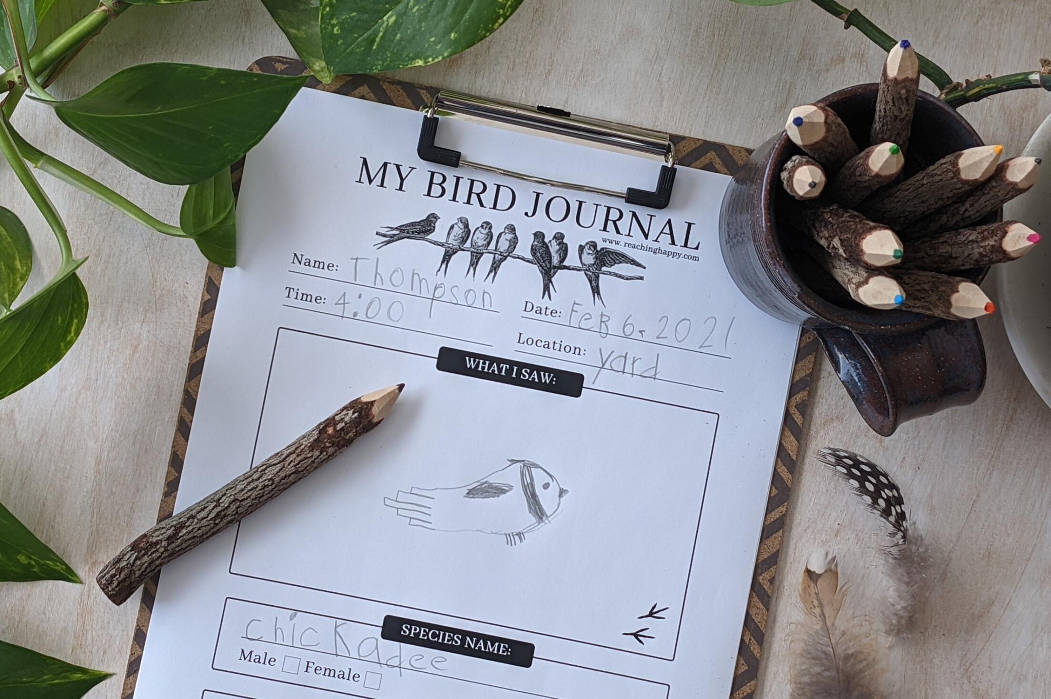 Free Bird Journal Page Printable | Reaching Happy