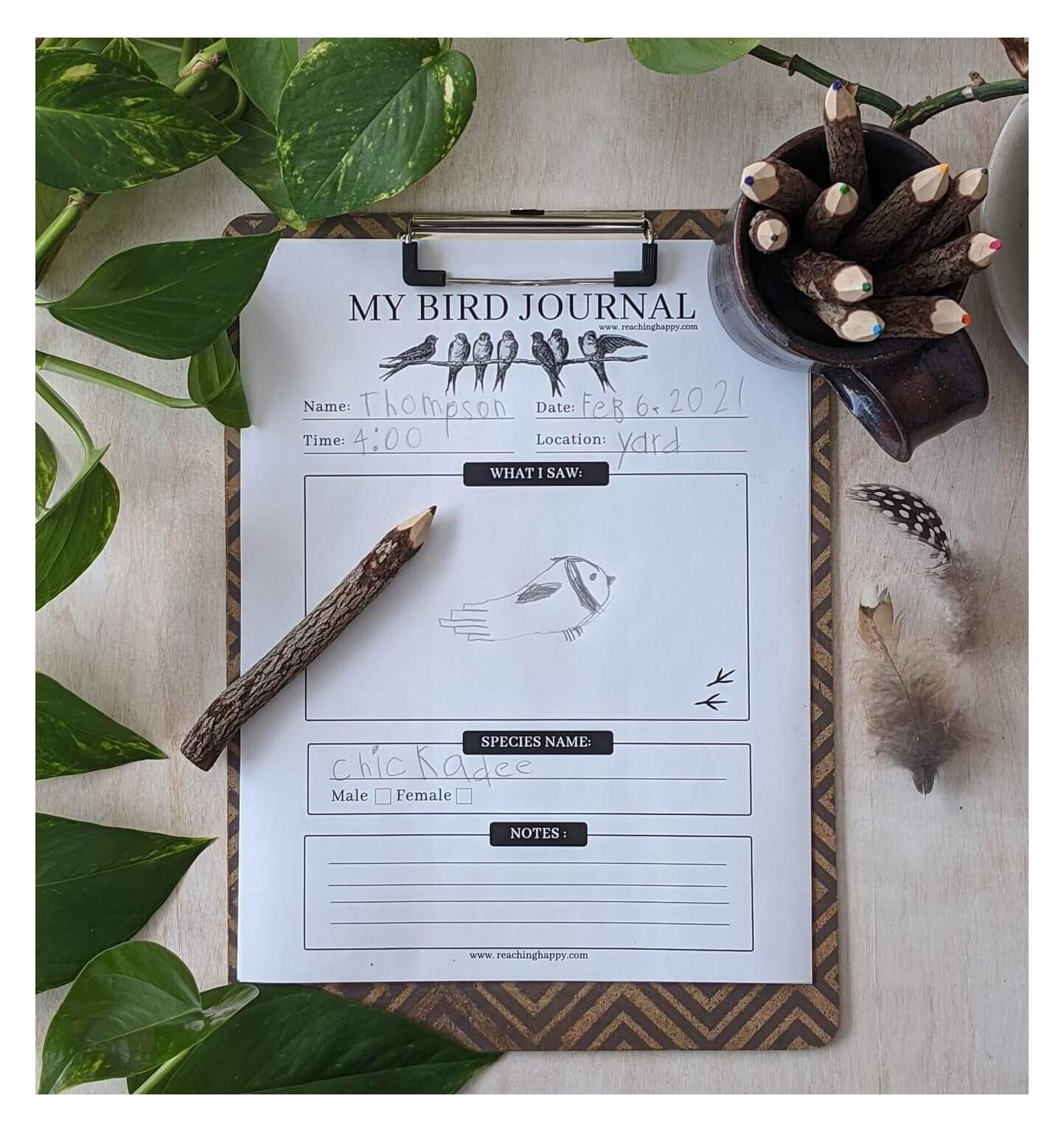 Free Bird Journal Page Printable | Reaching Happy