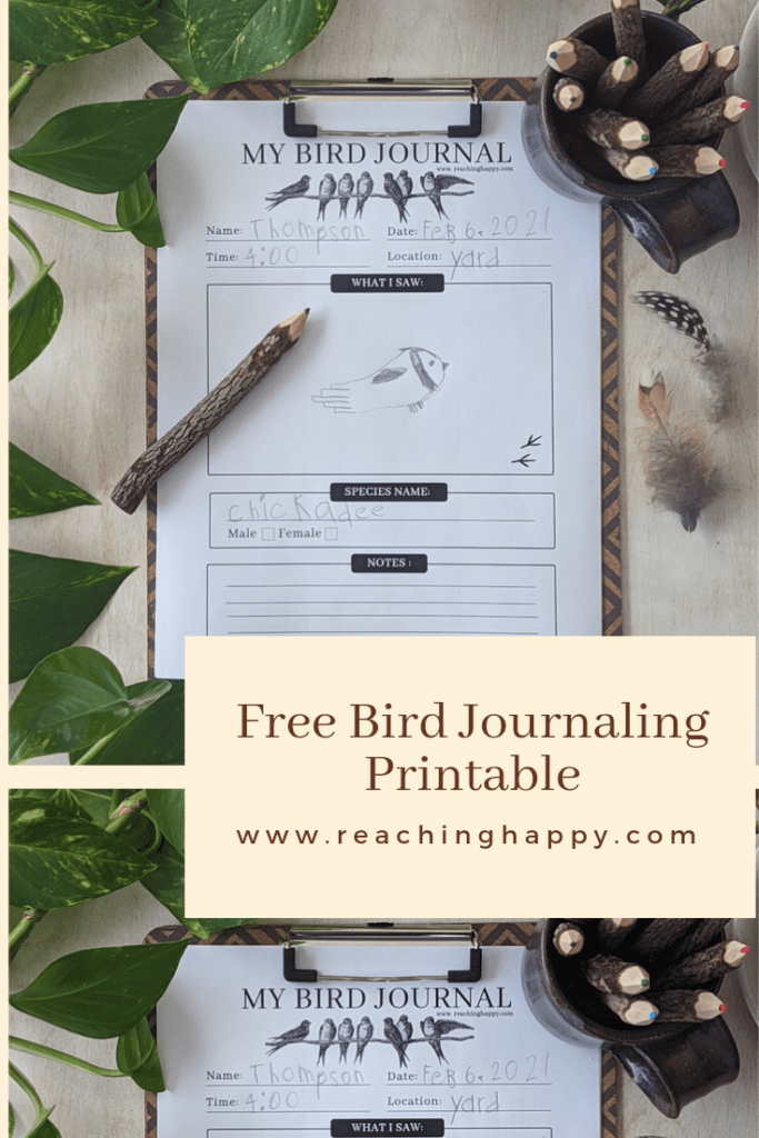Free Bird Journal Page Printable | Reaching Happy