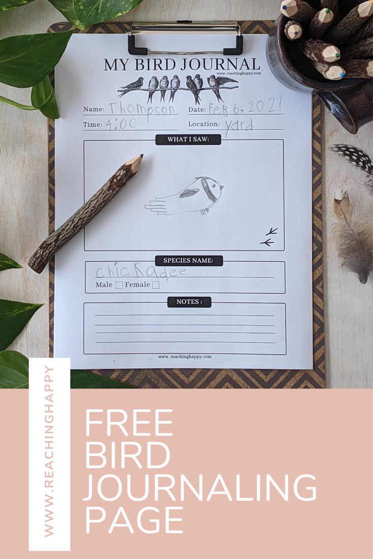 Free Bird Journal Page Printable | Reaching Happy