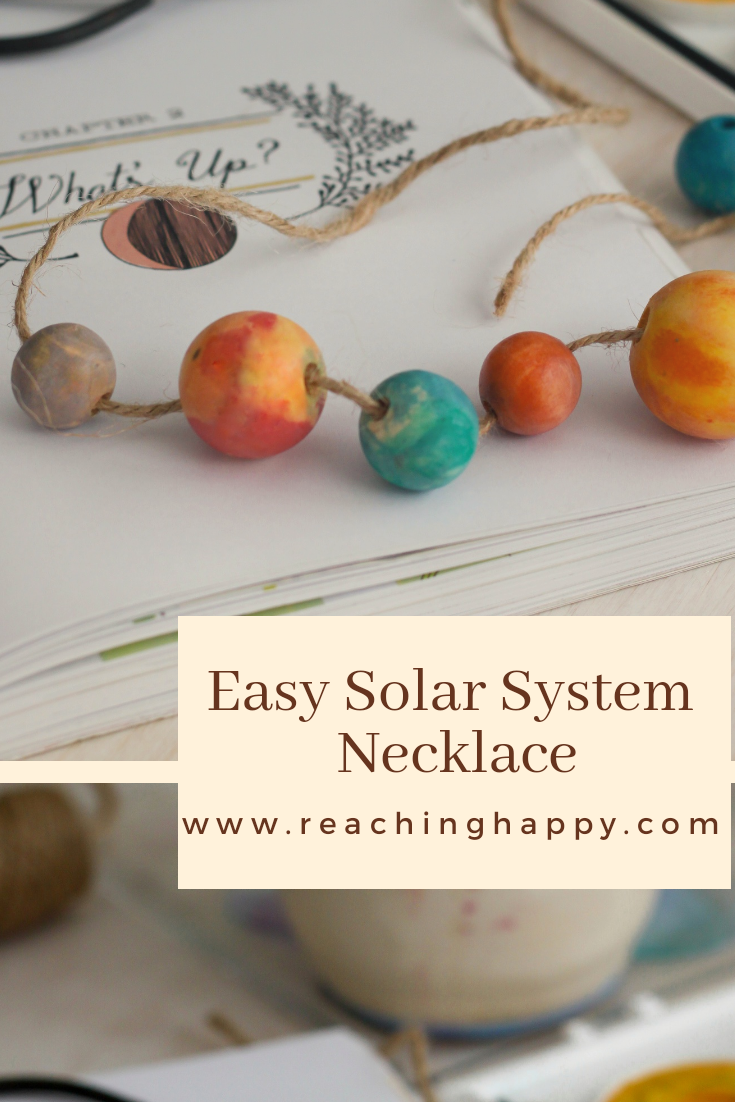 Easy Solar System Necklace | Reaching Happy