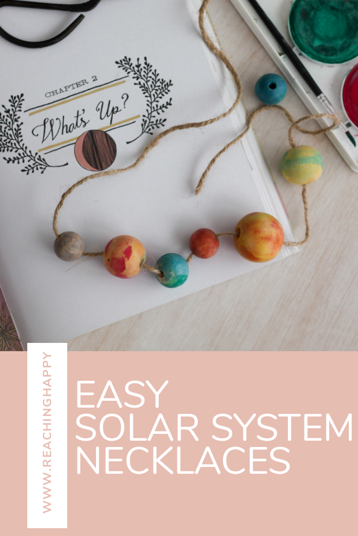 Easy Solar System Necklace | Reaching Happy